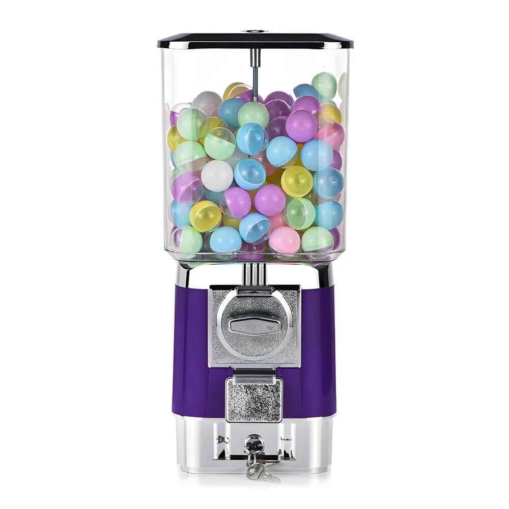 Вендинговый автомат для жвачек, попрыгунчиков, игрушек в капсулах и конфет/Опционально с монетным приводом/Механический торговый вендинговый аппарат KIDS'TOP