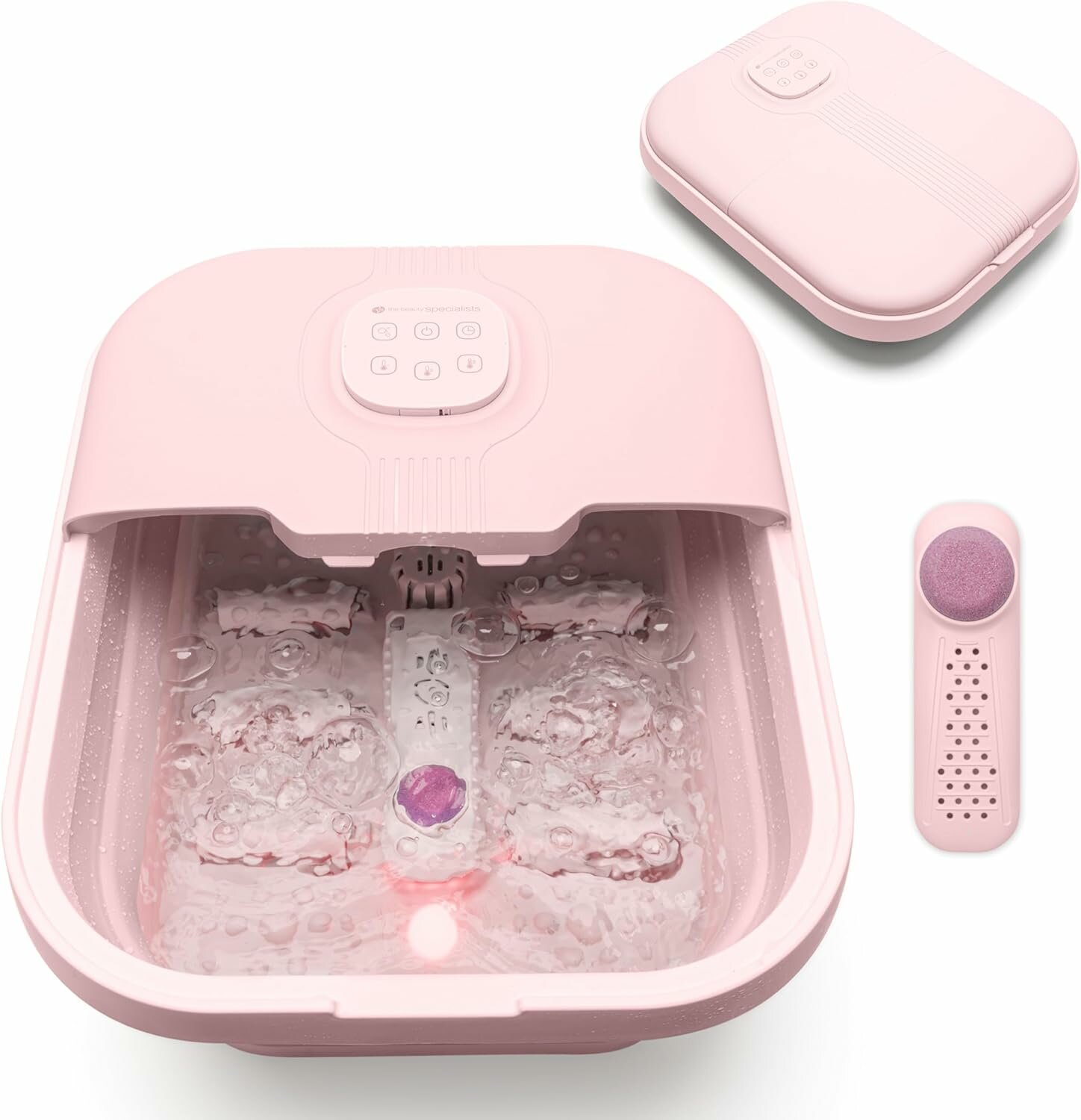 Rio the Beauty Specialists Спа-ванна для ног с массажером Deluxe Foldaway Foot Spa Foot Bath - Pimk