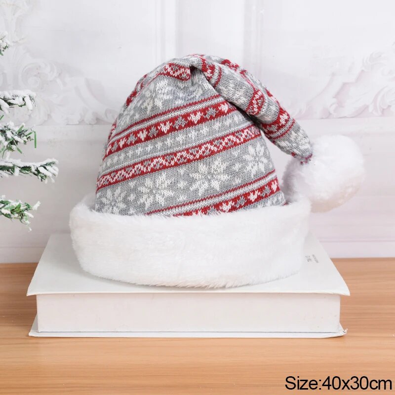 Вязаная шапка с помпоном, белая, Thicken Knitted4