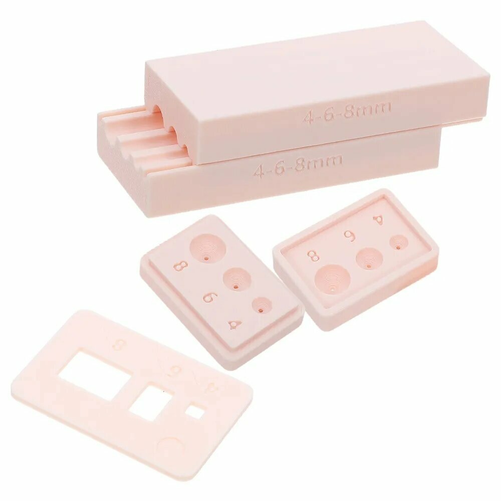 Абрикосовый набор форм и инструментов для точного создания круглых бусин из глины