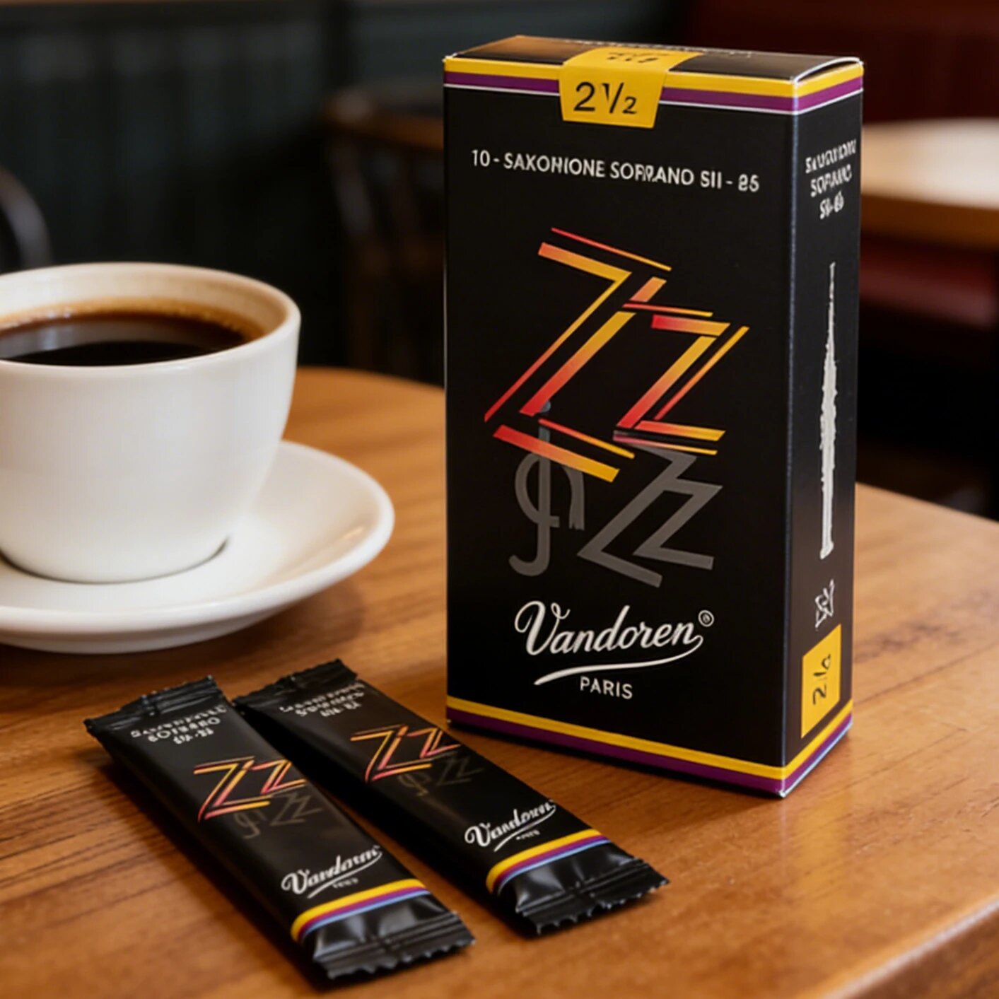 Трости Vandoren Jazz ZZ для саксофона Bb Soprano 2.5