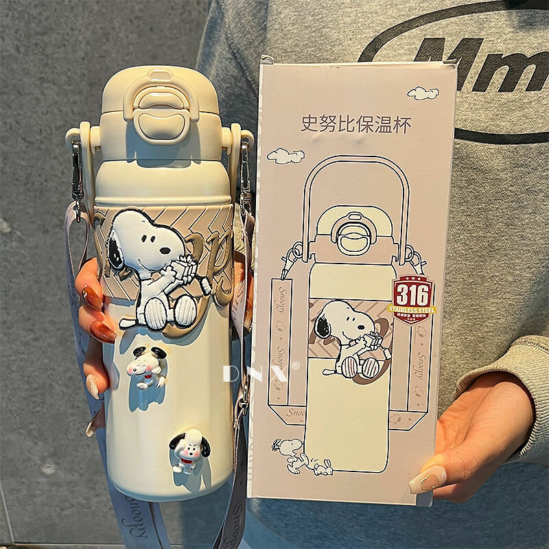 Детский термос Crayon Shin-chan 316, пищевой чайник для мальчиков и школьников, специальный соломенный чайник для девочек