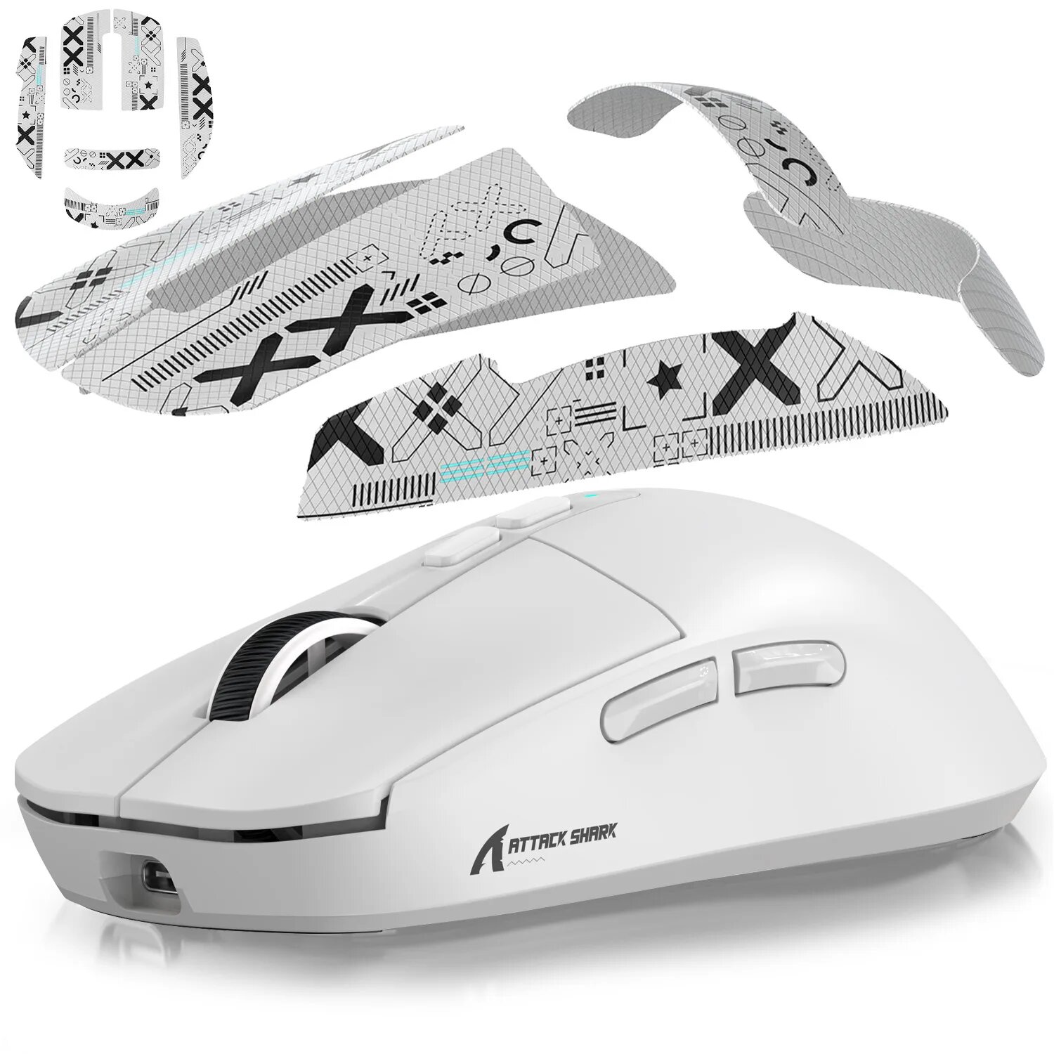 Накладки для мыши Attack Shark X6 White Sticker