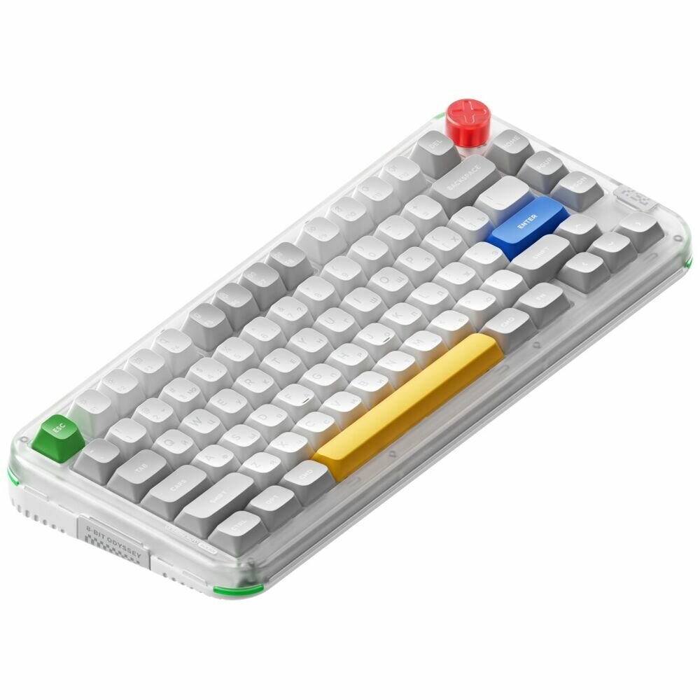 Клавиатура беспроводная Nuphy Kick75 Wireless (Brown Max Switch) RGB (русская раскладка) Tape Grey