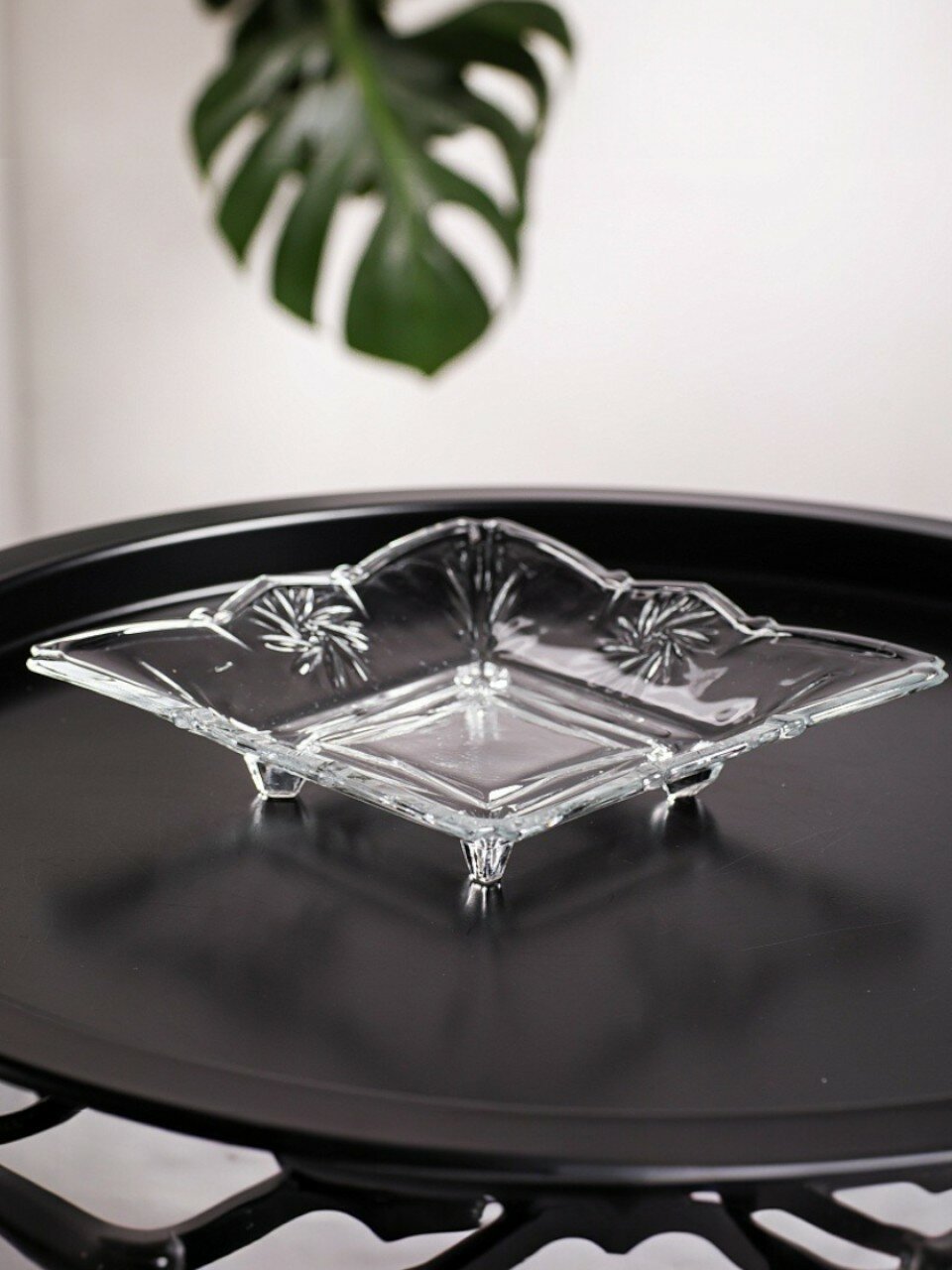 Набор квадратных стеклянных блюд Kaveh Tandis 18 см, 6 штук, Иран, для сервировки закусок, нарезки и фруктов.