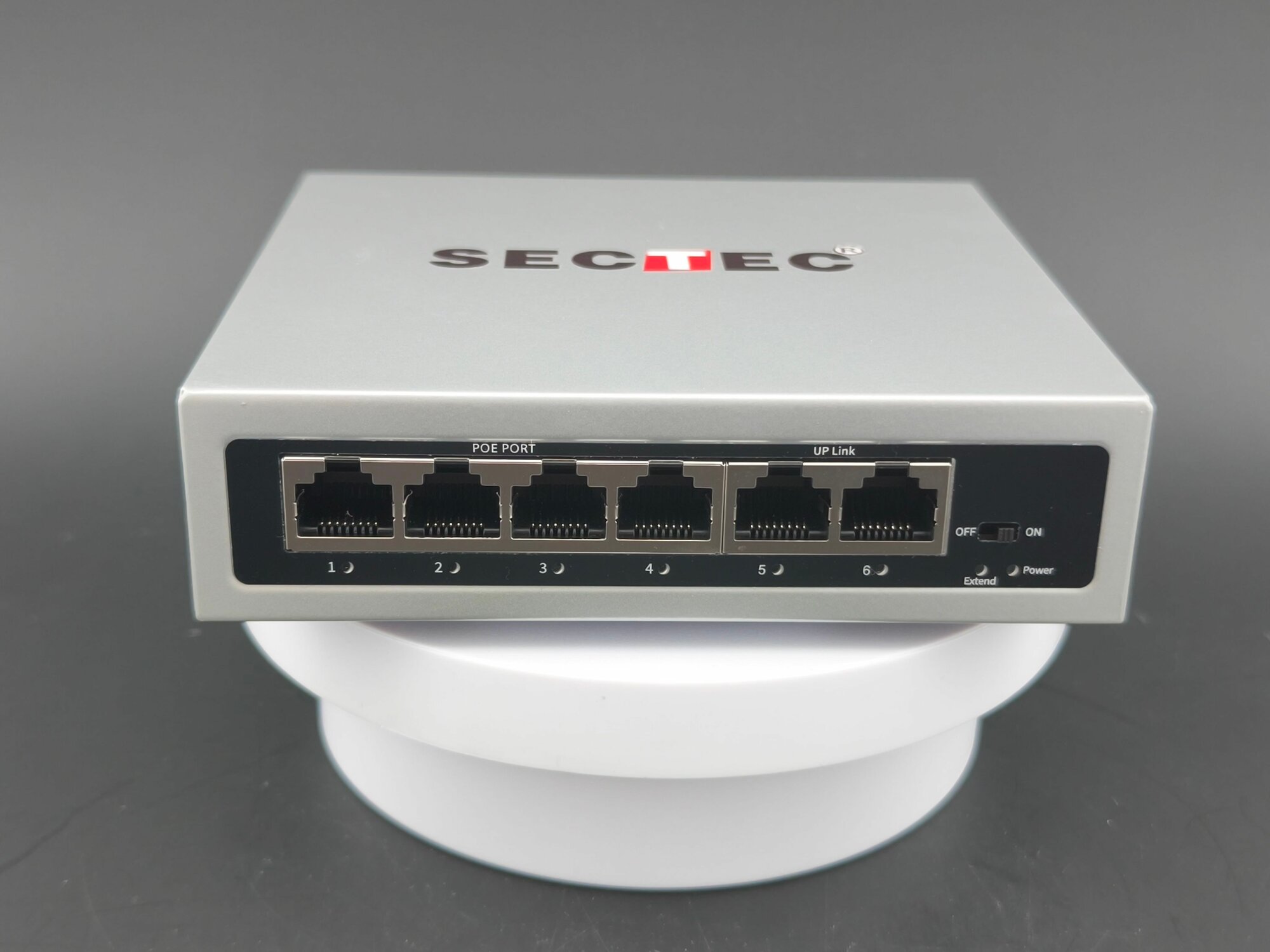 POE коммутатор 60W, 4+2 порта, IEEE 802.3af/at type A,10/100Mbps, SECTEC ST-SG42-POE
