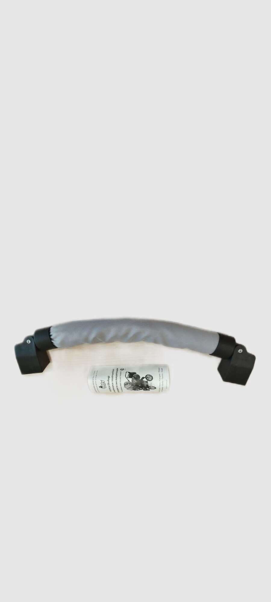 Бампер, ограничитель, поручень для коляски, ручка 41-46 см, серый