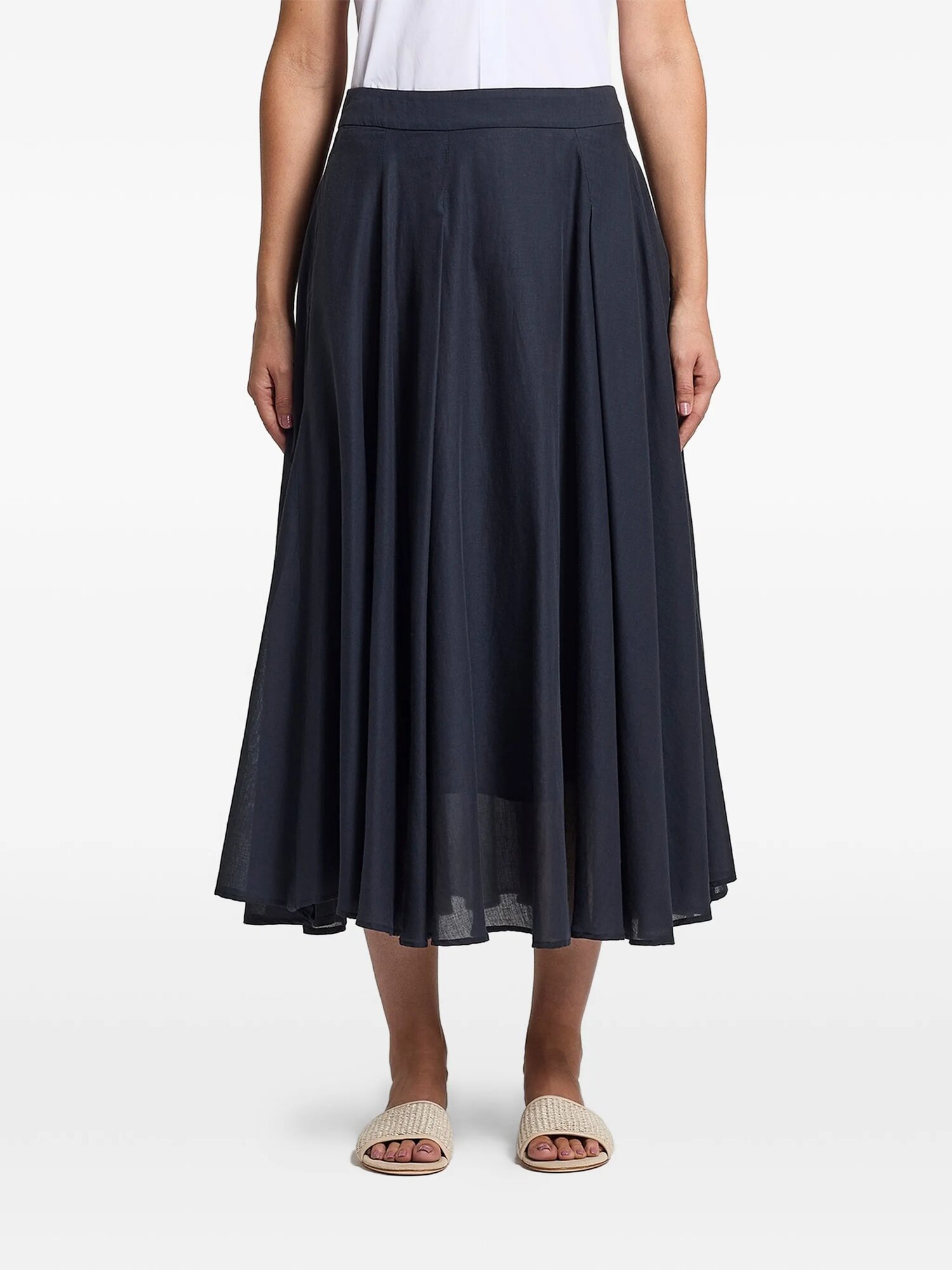 Юбка A-line midi skirt