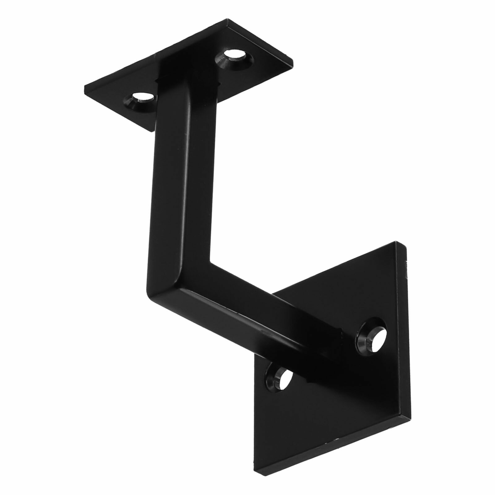 Кронштейн для перил SUS304, черный, высота 2,6" с основанием 2x2" — крепление для лестницы, простой монтаж, в доме