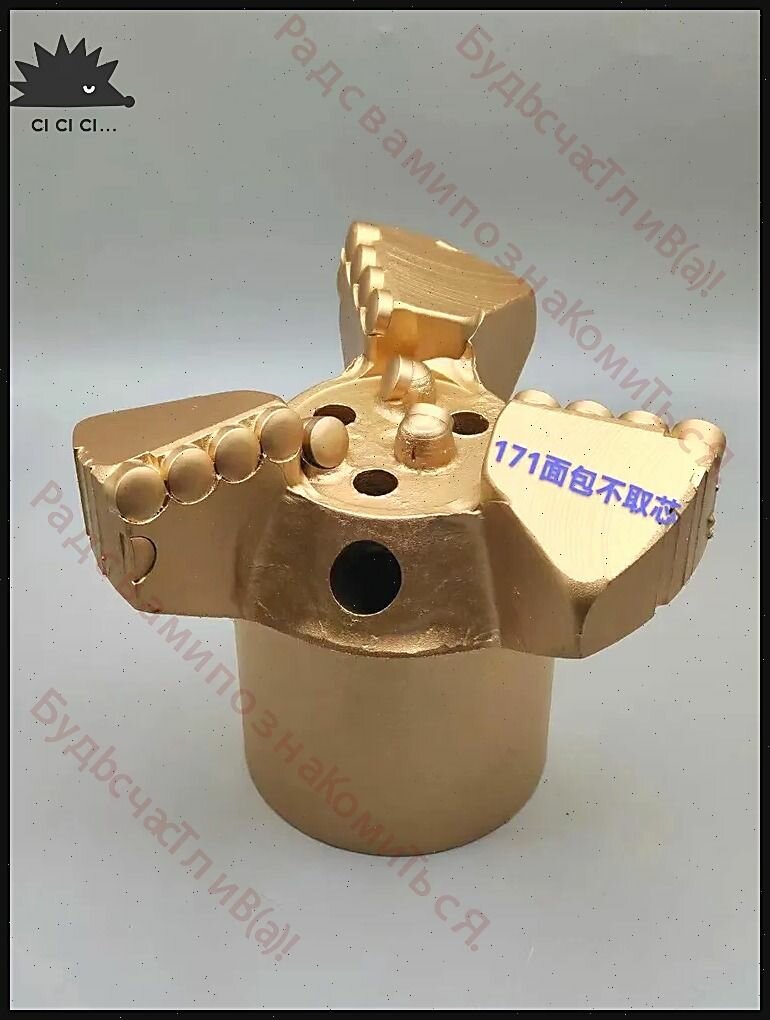 Геологическое буровое долото для отбора керна, трехлопастная композитная деталь без отбора керна, шаровая деталь