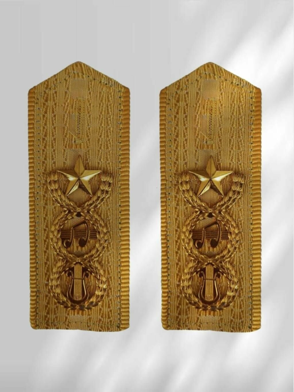 Эполеты школьной формы, 1 пара желтых с g