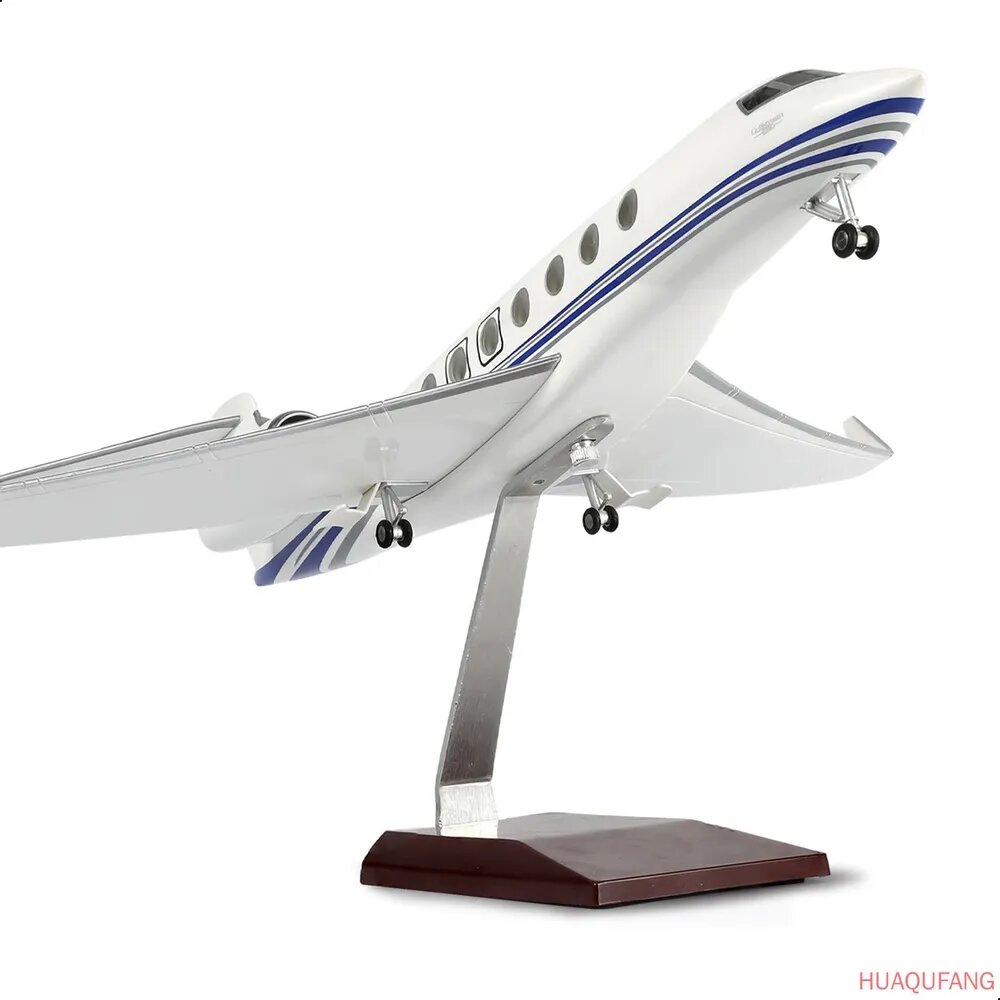 Миниатюра бизнес-джета G650 1:67 Смоляная сборная модель с подставкой Коллекционный вариант для авиаманьяков