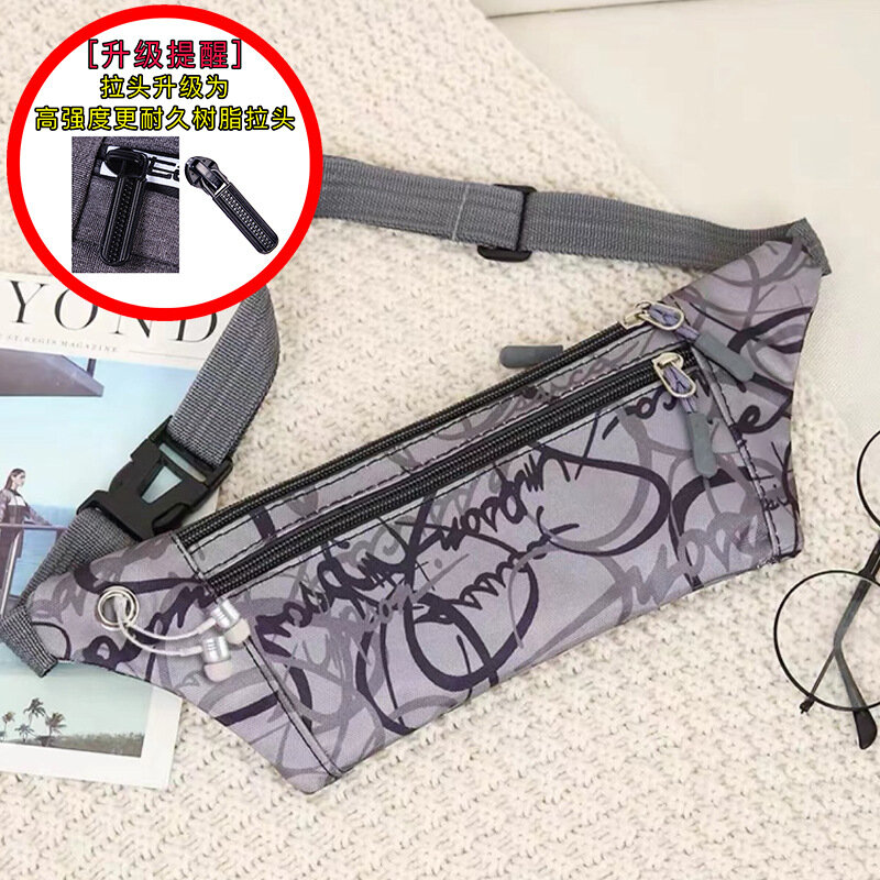 Оптовая продажа от производителя: облегающая поясная сумка, камуфляжная, клетчатая, однотонная, простой кошелек, спортивный невидимый легкий портативный кошелек для монет.