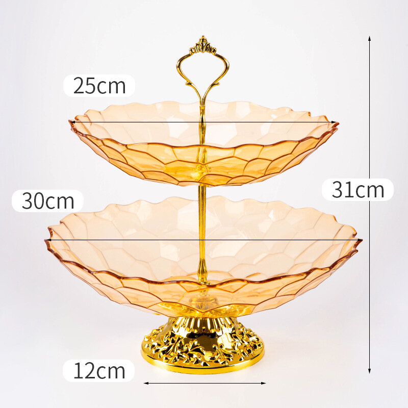 Многоярусная подставка в европейском стиле для гостиной, подставка для фруктов, современная и стильная тарелка для сухофруктов, фруктовница, корзина для фруктов.