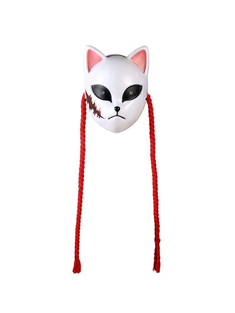Лисья маска Сабито/Sabito's Fox mask косплей маска для косплея аниме клинок рассекающий демонов