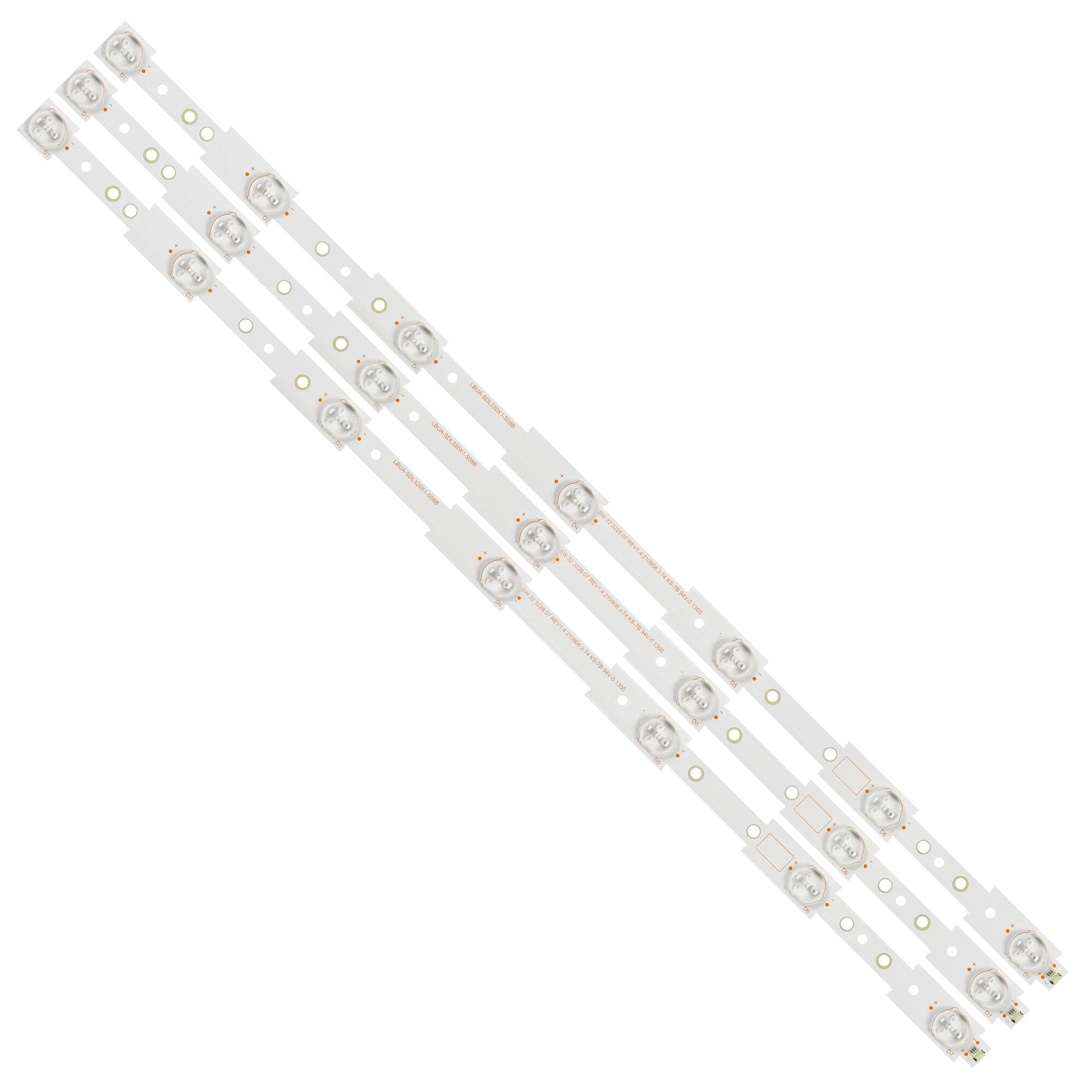 Светодиодная лента подсветки PMALLJF для Skyworth 32E306C 32E320W 32E350E 7 LED 580 мм 3 шт.