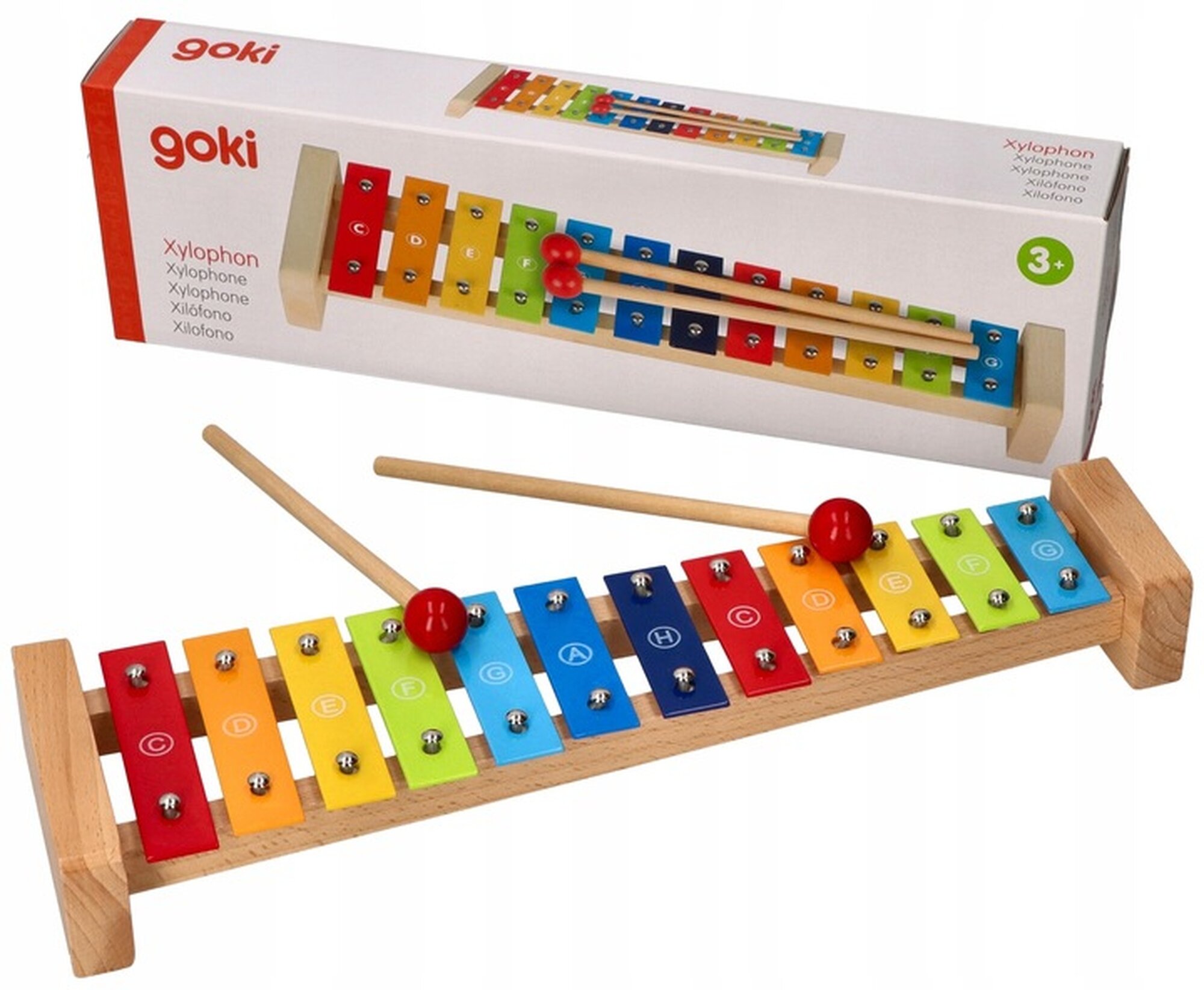 Детские игрушки Goki - Металлический ксилофон - 4013594619073