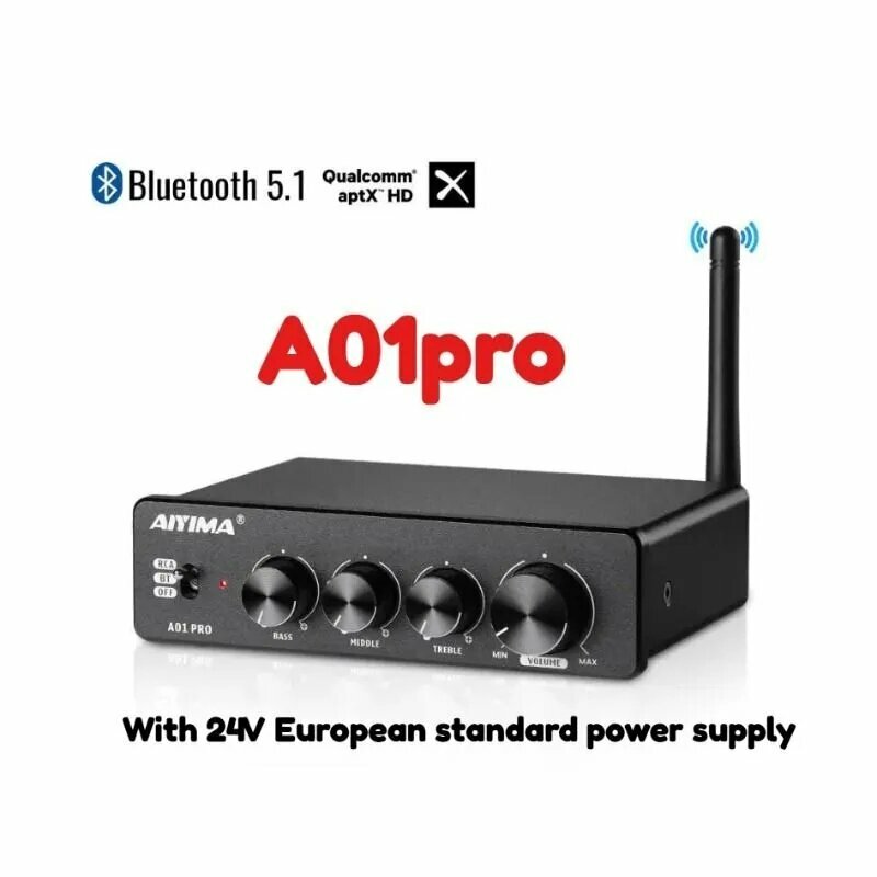 AIYIMA A01pro Bluetooth 5.1HiFi усилитель высокой мощности усилитель мощности