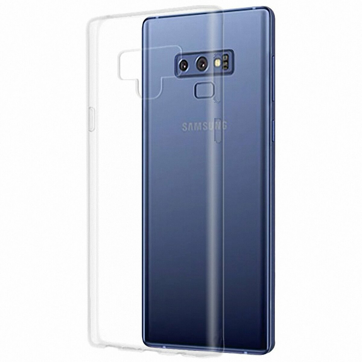 Чехол накладка для Samsung Galaxy Note 9 N960 силиконовый прозрачный глянцевый