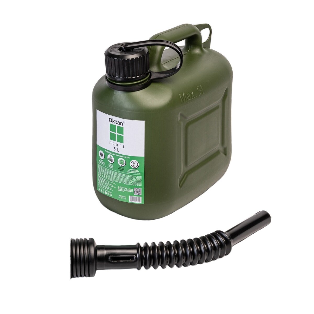 Канистра для ГСМ Oktan Профи, пластиковая, 5 л