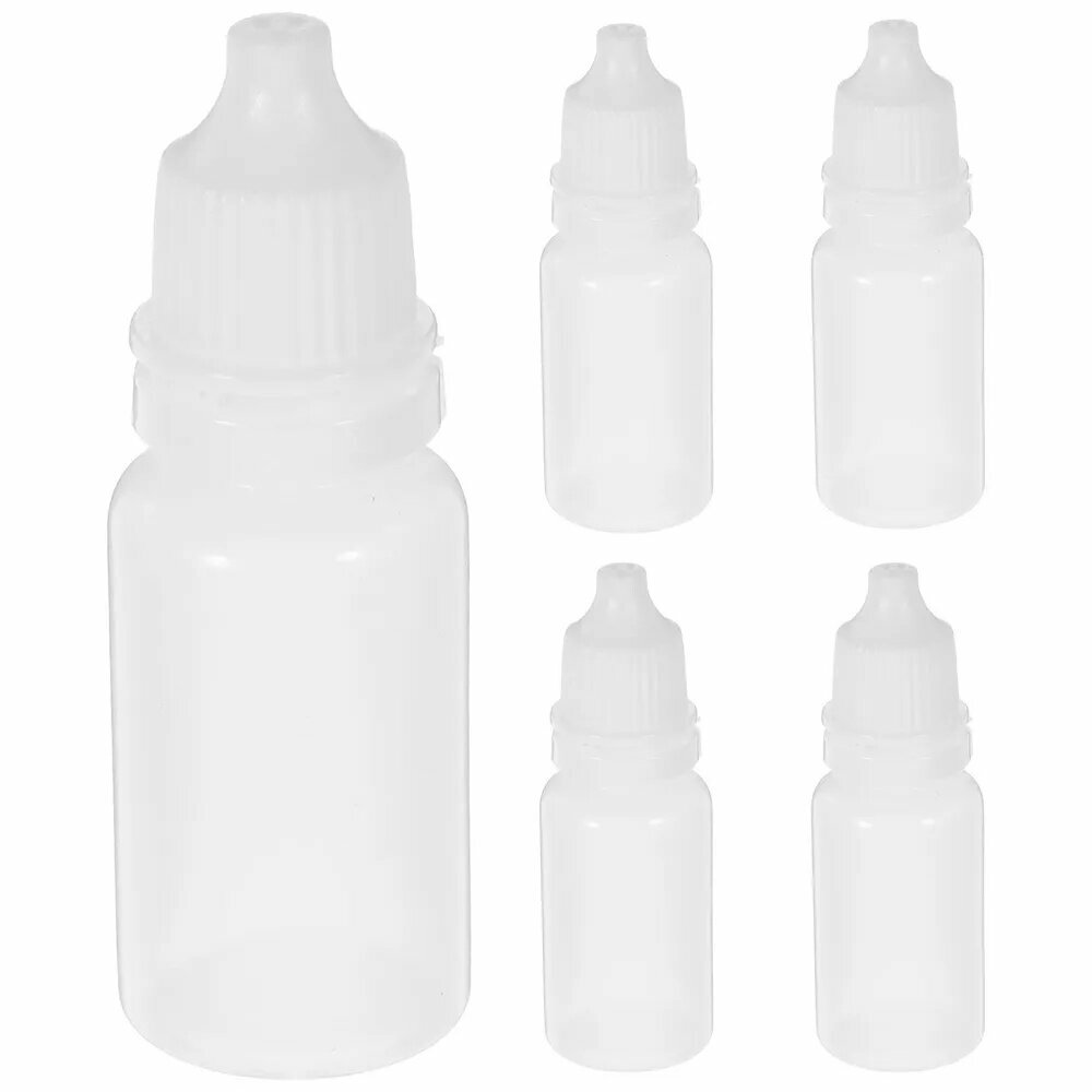 Пластиковые Бутылки, 5 Штук, Сжимные Дозаторы Для Жидкости, 10 Мл