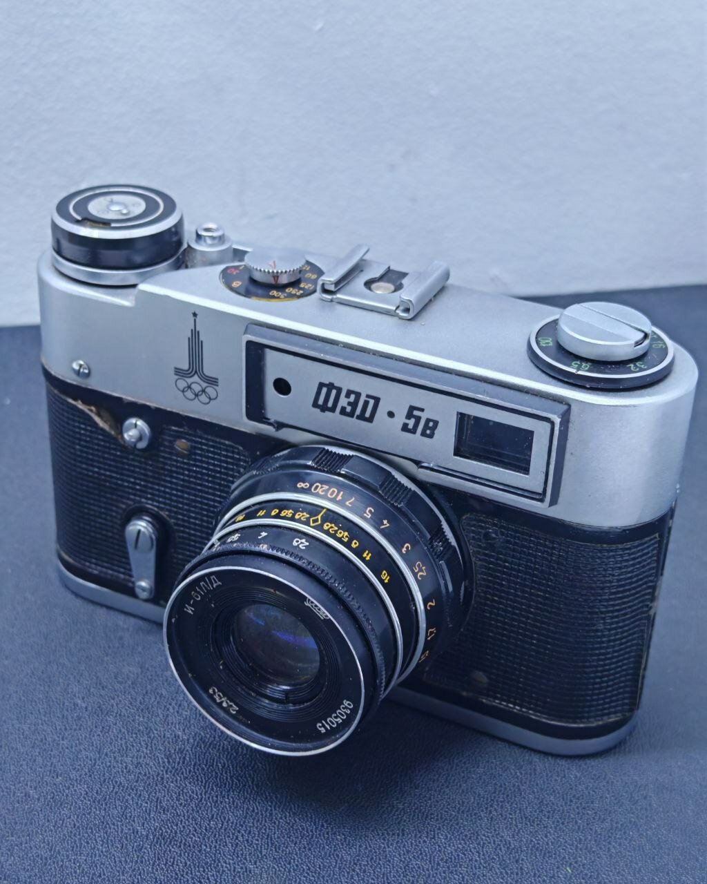 Фотоаппарат зеркальный Фэд 5В kit (СССР, 1980), Олимпийский, Объектив И-61Л/Д, (неисправный!)