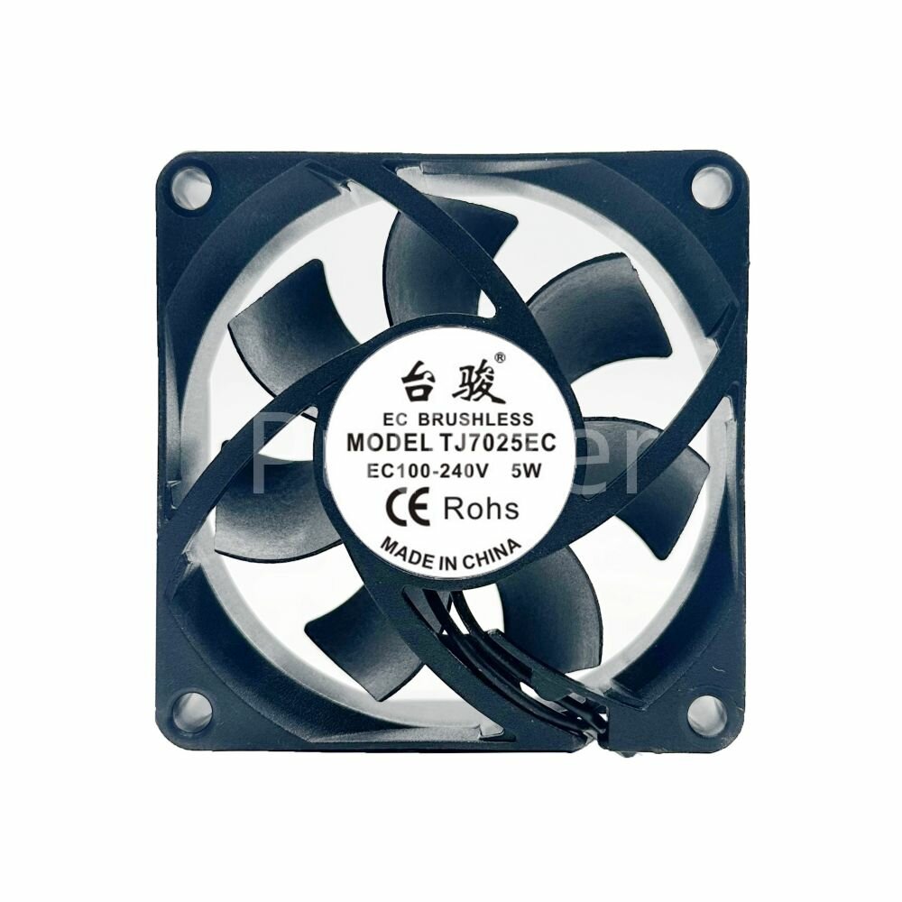 Охлаждающий вентилятор TJ7025EC 70*70*25 мм 5 Вт 4500 об/мин 100-240 В
