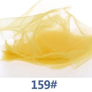 LANLINYING Тюлевая сетчатая ткань 100% полиэстер 1 м х 160 см Желтый, yellow