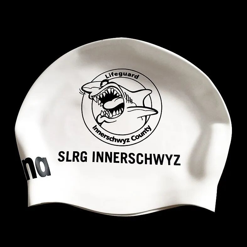 Шапочка для плавания ARENA SLRG INNERSCHWYZ для мужчин, размер: Универсальный, белая силиконовая