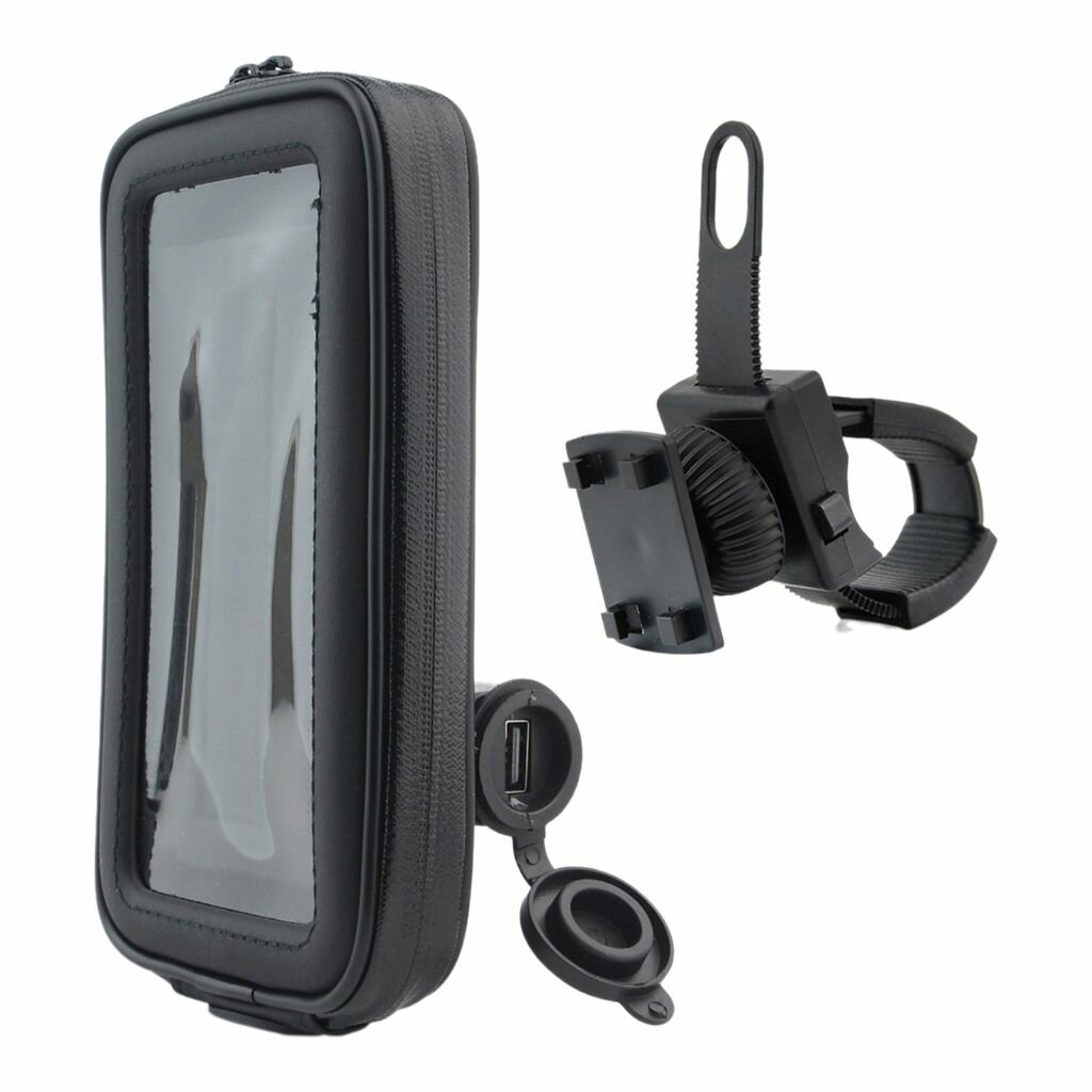 (1 шт.) Водонепроницаемый электровелосипед, велосипед, мотоцикл, навигация по мобильному телефону, зарядный кронштейн д-л в пределах 5,5 дюймов