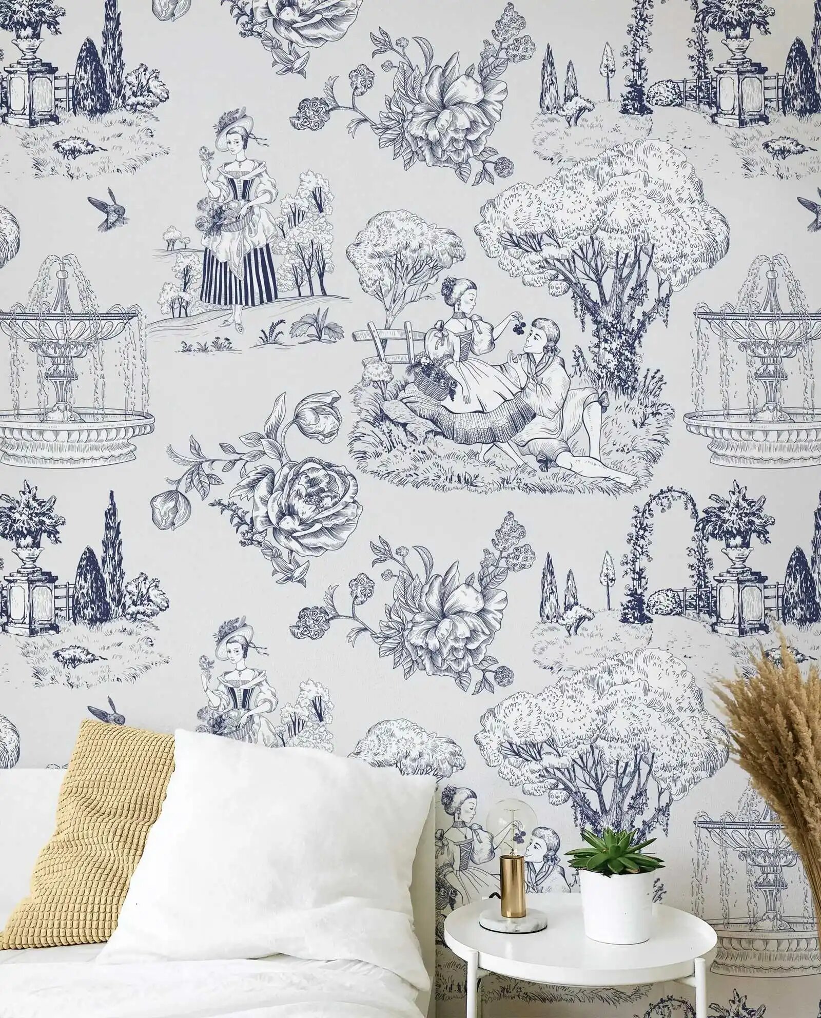 Обои Pixel&Wall Toile De Jouy Peel and Stick