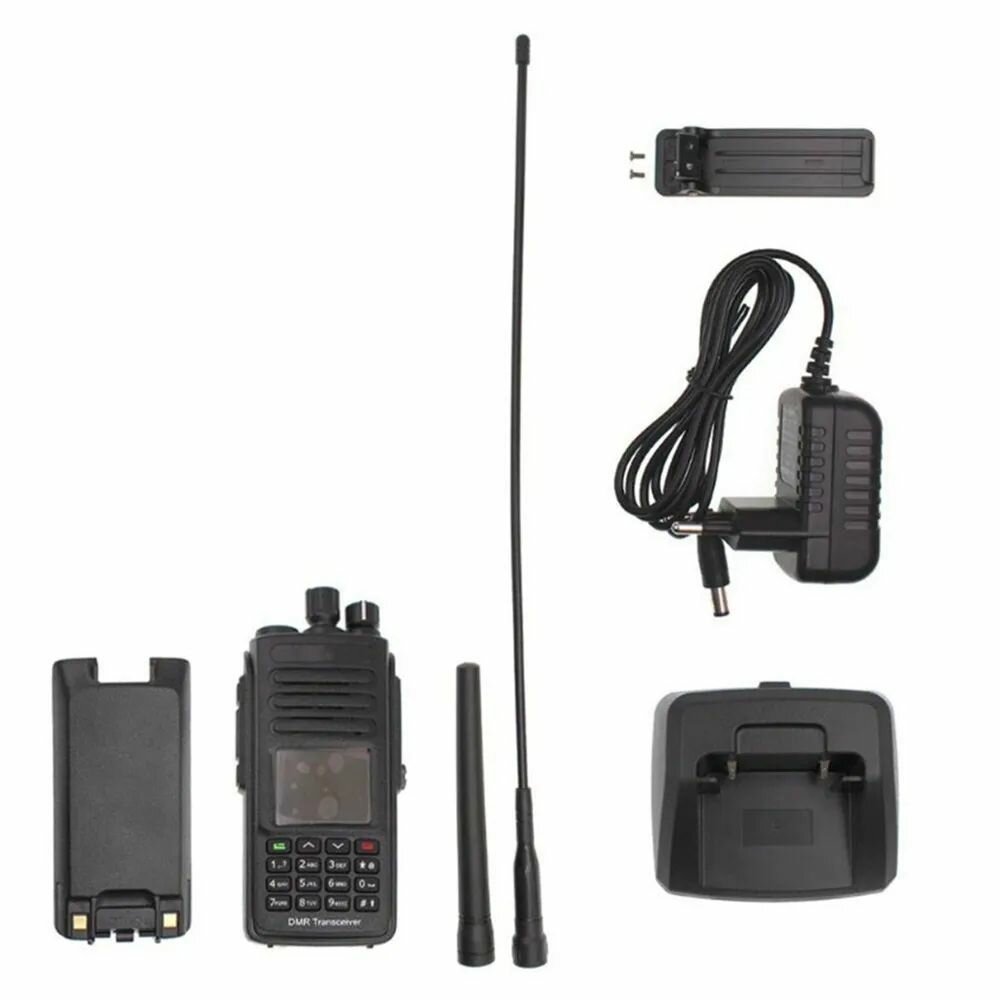 10 Вт MD-UV390 PLUS Рация Aes256 Радио IP67 Без GPS, Вилка Европейского Стандарта