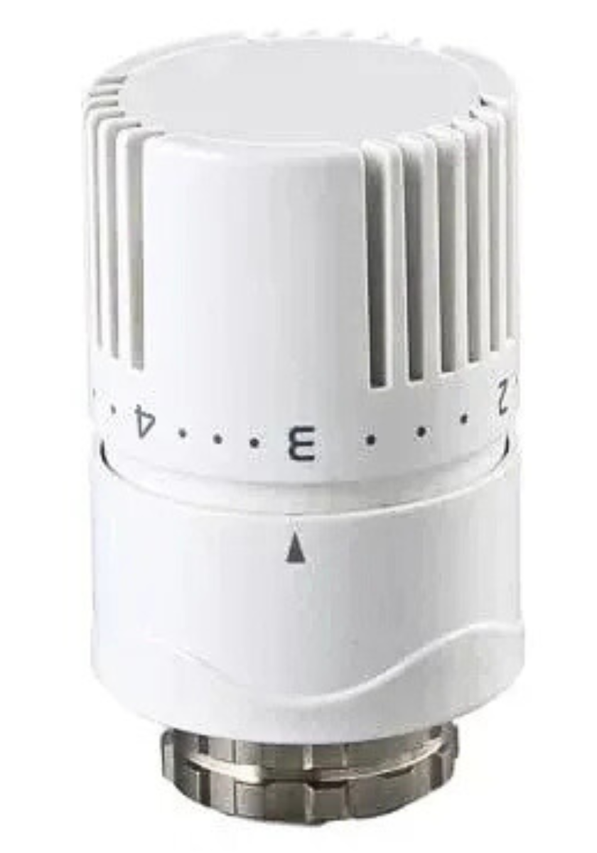 Термоголовка Vieir VR1125, для радиатора, жидкостная, М30х1,5, белая