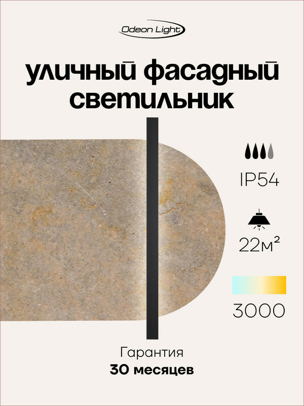 Настенный светильник ODEON LIGHT FIBI 4379/36WL LED 1*36W черный