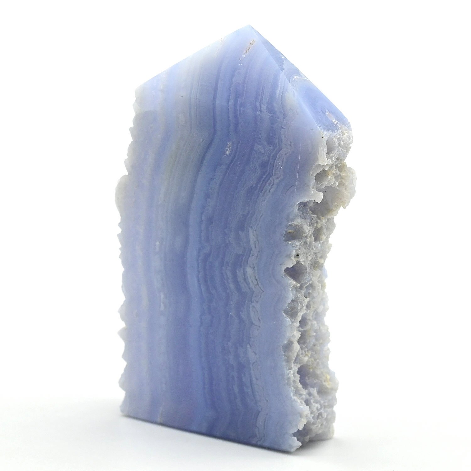 Кристалл сапфирина (агат голубой) 43*14*78мм, 101г .