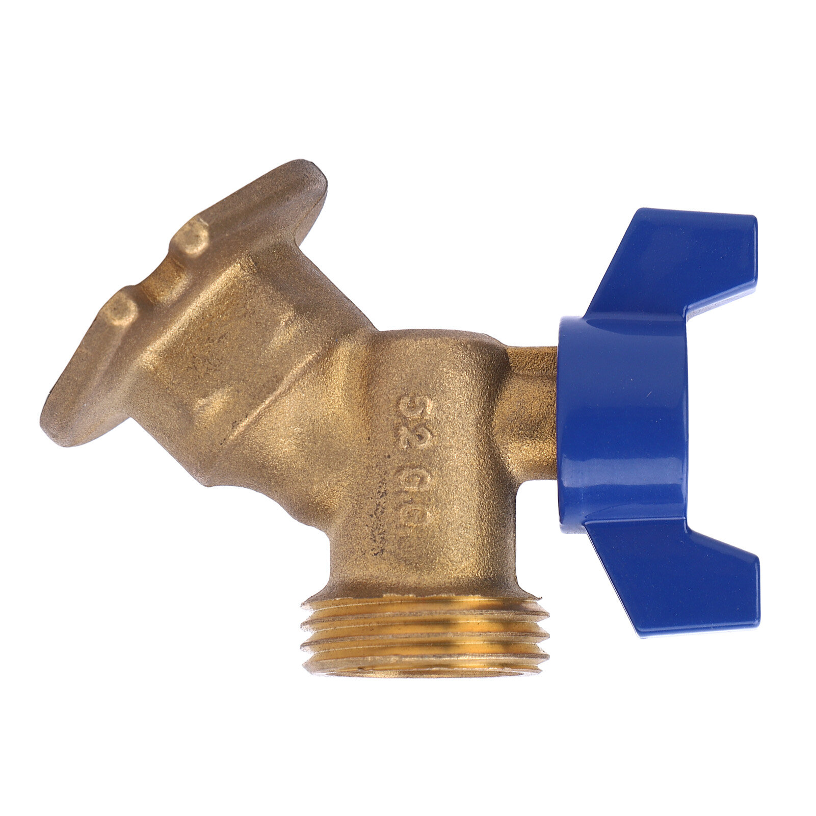 Шаровый кран 1/4 оборота, латунь, G1/2 внутр. резьба x G3/4 наруж. резьба