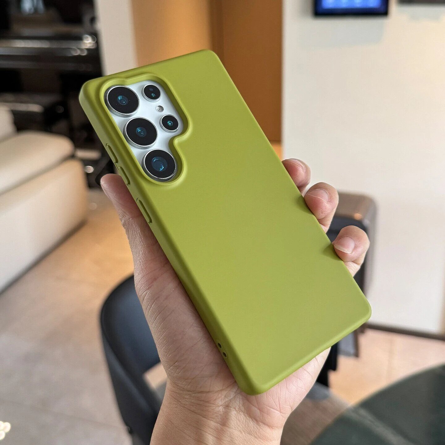 Чехол из жидкого силикона Samsung A37 Doulv