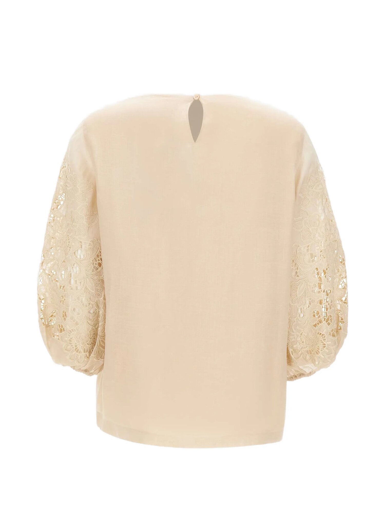 Блуза Max Mara Macramé sleeve blouse, размер 46, разноцветный — фото 1