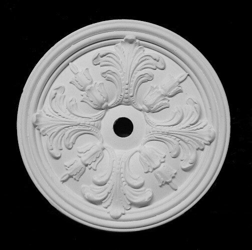 Гипс. Розетка, 25 х 25 см, Экорше, артикул 60-651