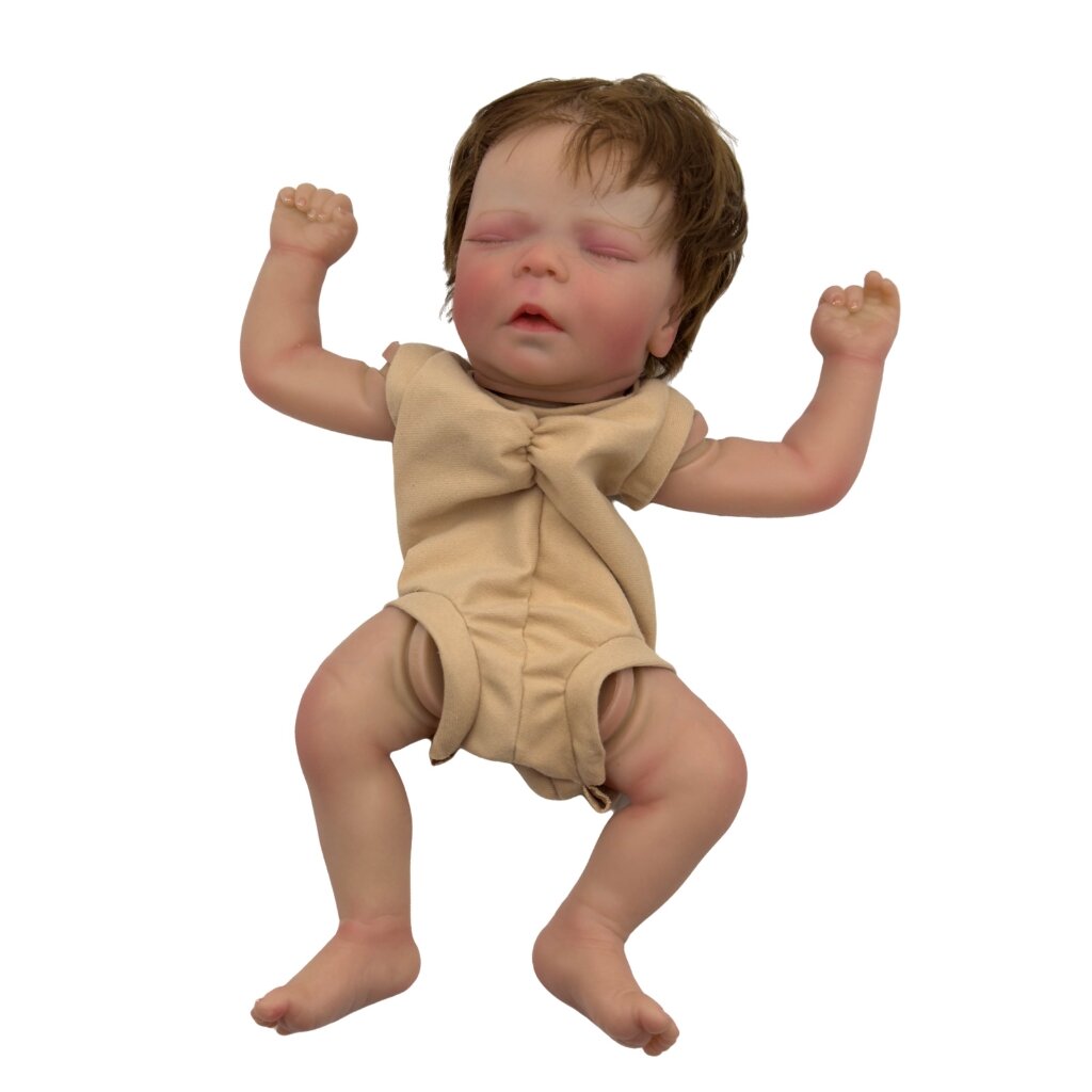 Стильная художественная кукла-реборн, набор спящего ребенка, ручная краска для волос, ресниц