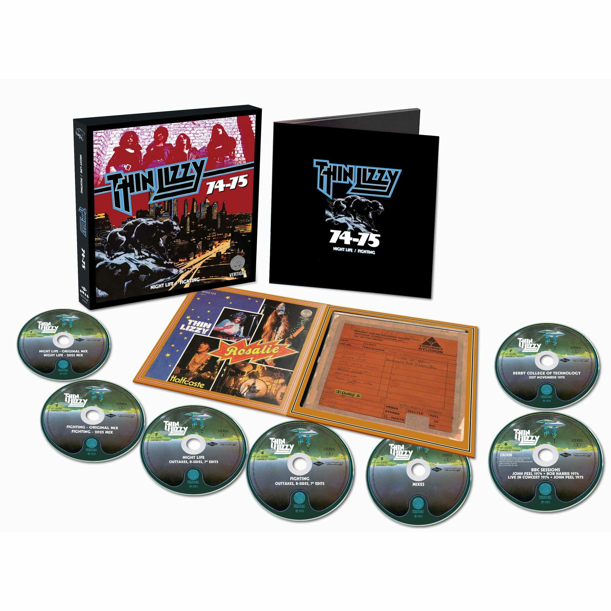 Компакт-диск Thin Lizzy - Nightlife / Fighting (50th Anniversary) (Limited Edition) (7 CD) (7 CD)