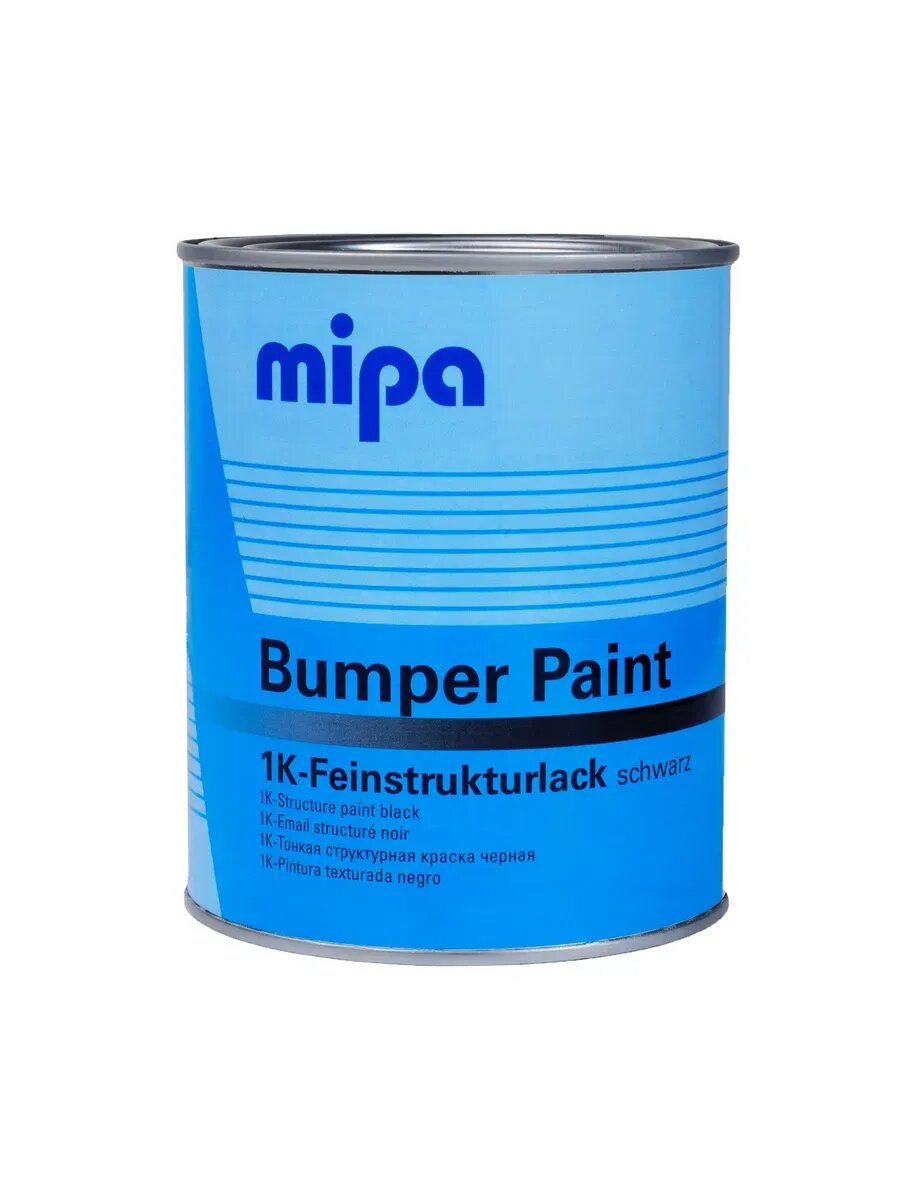 Структурная краска для пластика черная 1л
