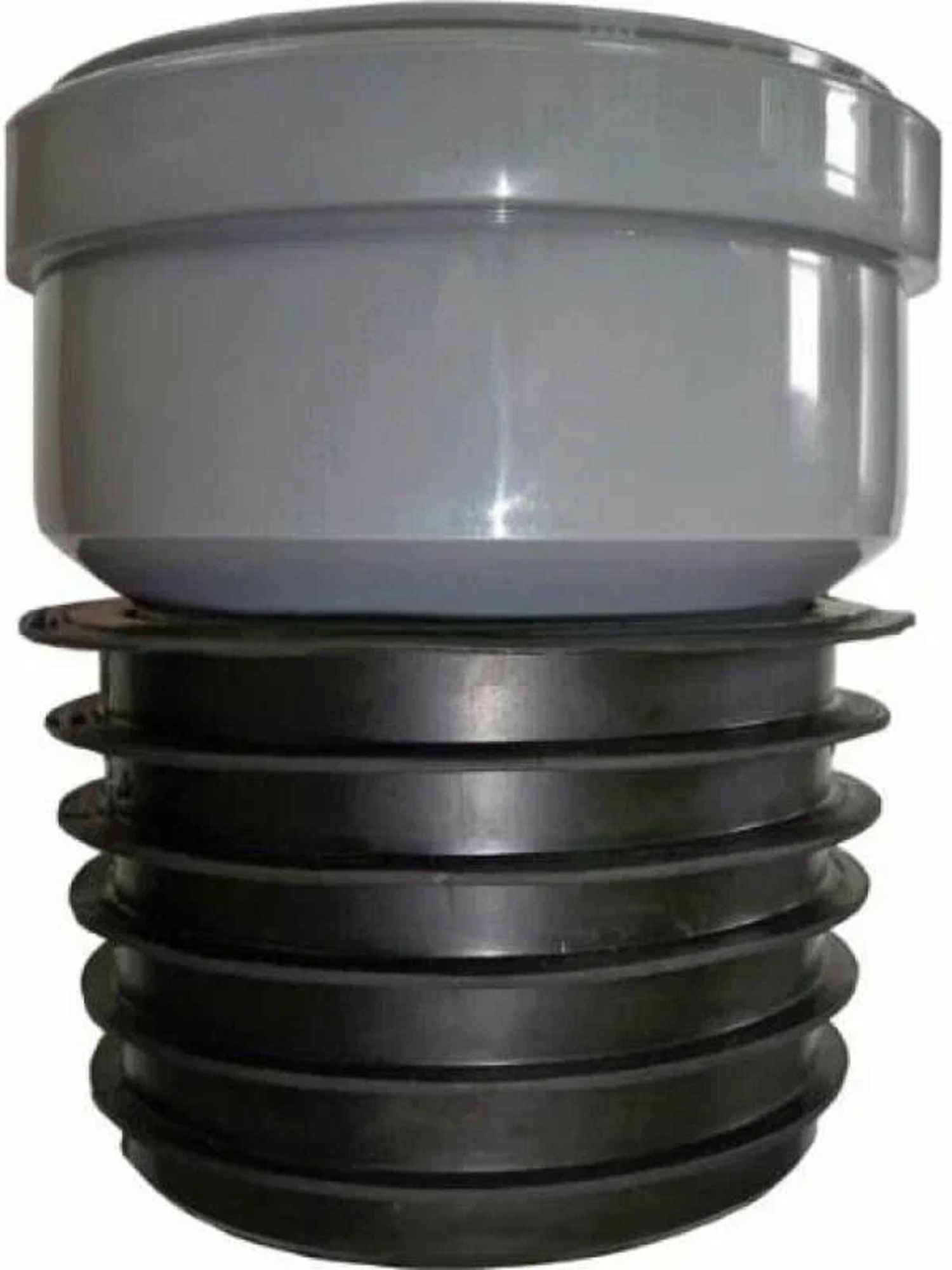 Муфта Политэк 1479-01, восстановитель канализационного раструба, полипропилен, серая