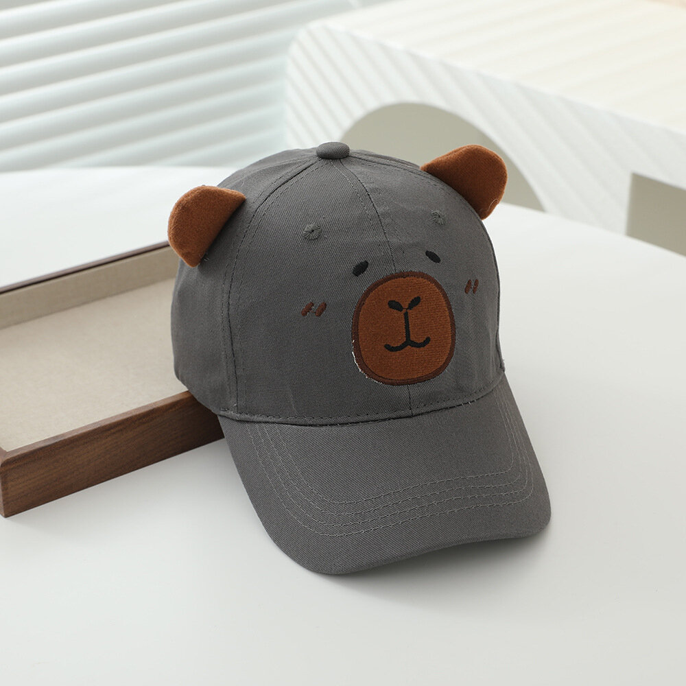 DIY Кепка Детская Капибара Буква Вышитая Солнцезащитная Хлопок