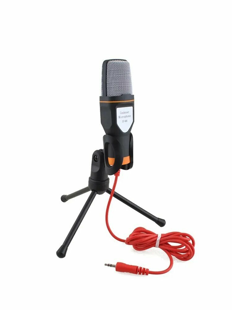 Микрофон игровой (для стриминга) Конденсаторный SF-666-микрофон Со штативом микрофон для компьютера игровой для стрима , записи и подкастов, черный