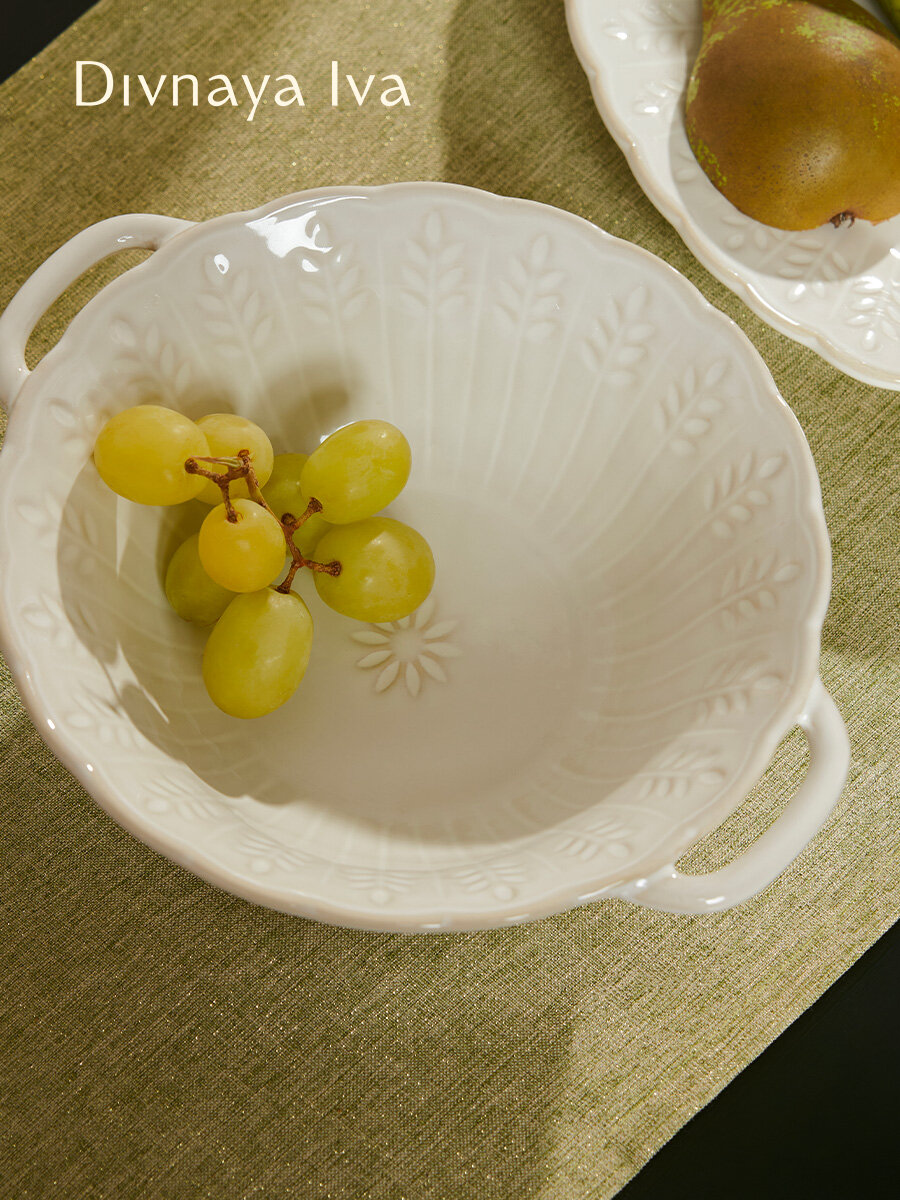 Бульонница, супница, тарелка глубокая с узором колосья, Divnaya Iva ( Дивная Ива)