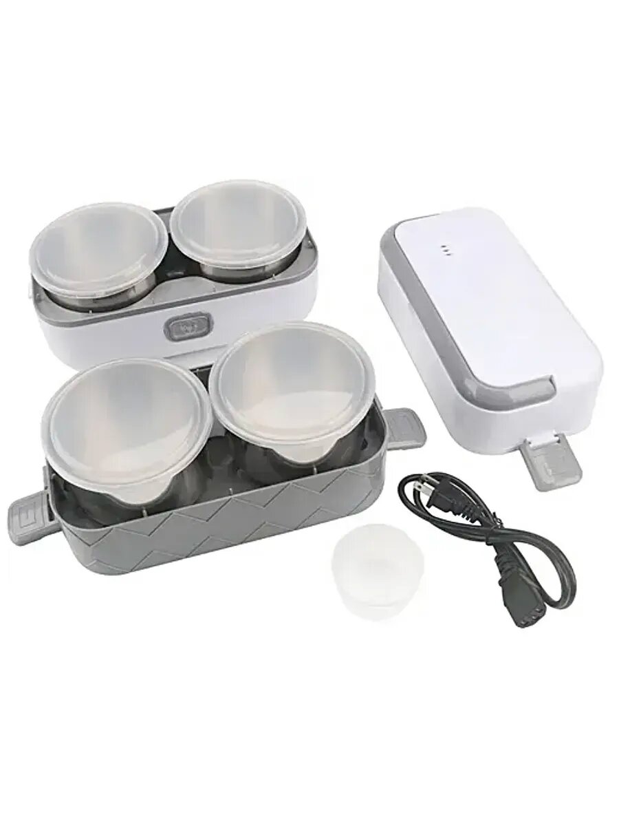 Ланч бокс с подогревом двухуровневый