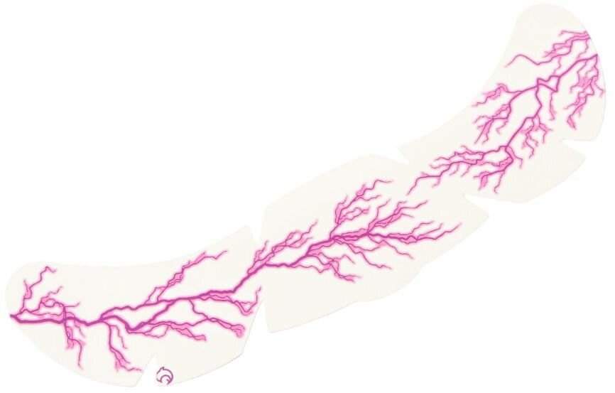 Переводная тату на лицо цветная "Веснушки. Молнии", 16х5 см, маленькие временные татуировки на тело