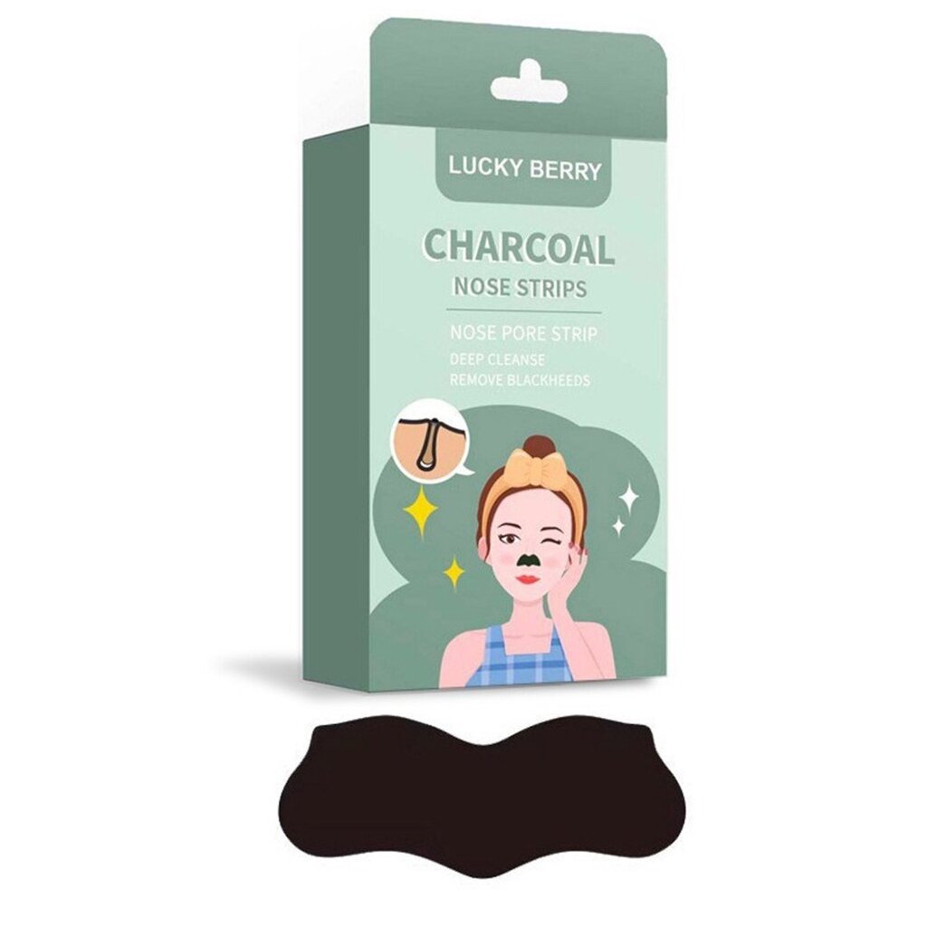 Полоски Для Удаления Угрей, Глубоко Очищающие Полоски Для Носа с Мгновенным Очищением Пор Натуральными Угольными Полосками Для Носа Унисекс