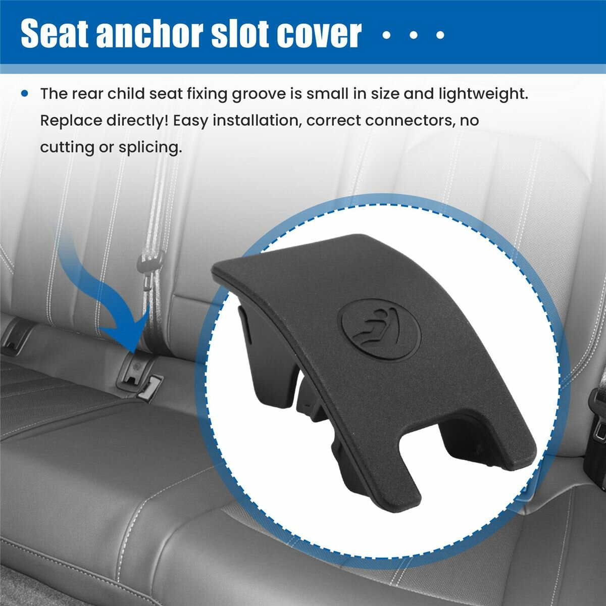 Кнопка накладки на заднее крепление детского сиденья Isofix для A4 (09-16) 8T0887187
